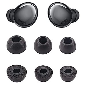 ALXCD Foam Ear Tips Replacement for Galaxy Buds Pro Headphones, S/M/L 3 Pairs Soft Foam Earbud Tips, Fit for Galaxy Buds Pro Earbuds SM-R190, Foam, S/M/L