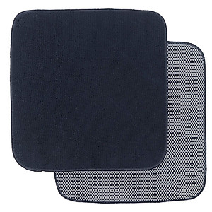 VeraSong Microfiber Dish Cloths Fast Drying Kitchen Cleaning Cloth Dish Rags Dust Cloths Ultra Absorbent Lint Free Washcloths with Poly Scrub Side 12inch x 12inch 8 Pack (Black)