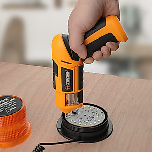 Hoteche 3.6V Cordless Screwdriver 6-in-1 Rechargable Mini Electric Drill Portable Screw Gun with LED Work Light, Battery and Charger