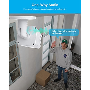 ZOSI ZG1058D 4K 8MP PoE Security IP Camera with Audio Bullet PoE Camera Outdoor with Starlight Night Vision,Human Motion Detection,Smart Light Alarm,IP66 Weatherproof, Only Work 4K PoE NVR