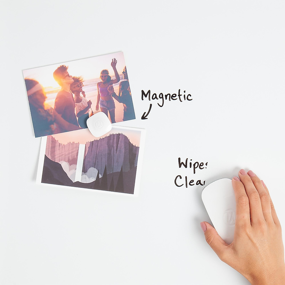 U Brands Contempo Magnetic Dry Erase Board, 8.5 x 11 Inches, White Frame - 251U00-04