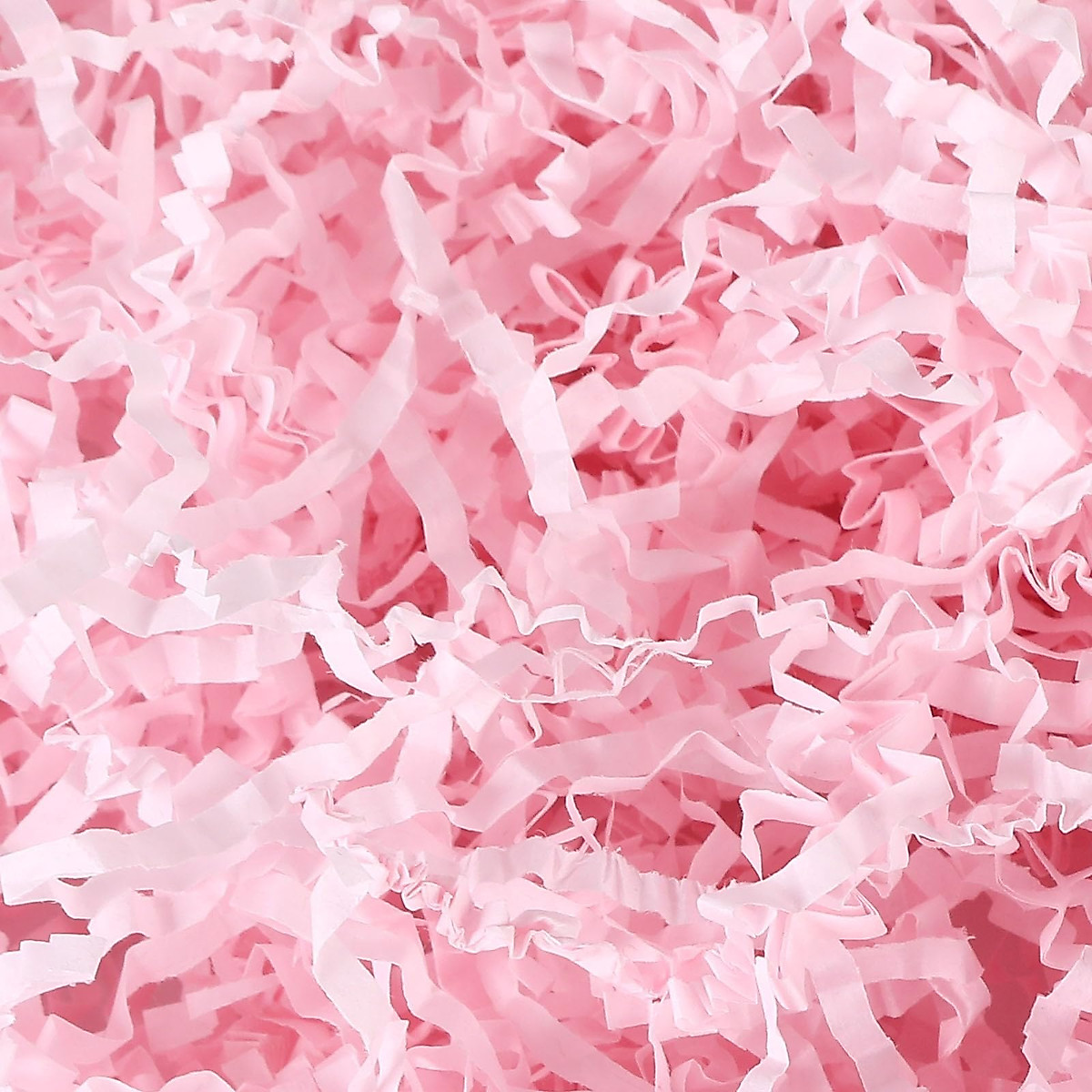 Cgzwxjin Light Pink Crinkle Cut Paper Shred Filler (1/2 LB)，Crinkle Paper for Gift Box, Shredded Paper Filler, Gift Basket Filler,Gift Wrapping