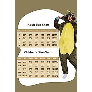 Joy2fitt Halloween Costumes Adults Women Animal Onesie Men Flannel Dinosaur Hooded Tails One Piece Family Cosplay Jumpsuit S