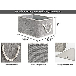 StorageWorks 6-Shelf Hanging Closet Organizers, 3-Pack Large Closet Organizers with Handles