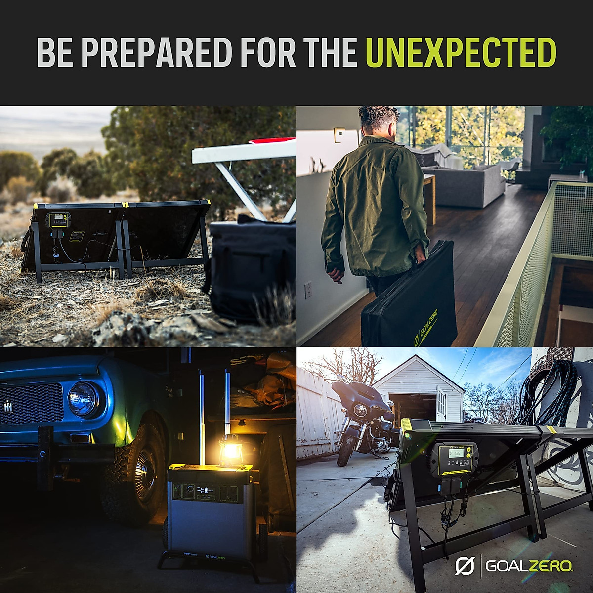 Goal Zero Boulder 200 Solar-Panel Briefcase Charging Kit, 12-Volt Battery Charger, Portable Solar-Panel Kit with 20-Amp Charge Controller, Two 100-Watt Solar Panels, and Customizable Connections