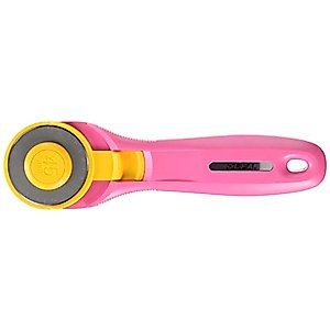 Olfa Splash Rotary Cutter 45mm Fairy Floss Pink