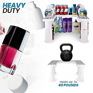 Spicy Shelf Expandable Under Sink Organizer and Storage I Bathroom Under the Sink Organizer Kitchen Under Sink Shelf I Cleaning Supplies Organizer Under Sink Storage I EXPANDABLE HEIGHT DEPTH & WIDTH