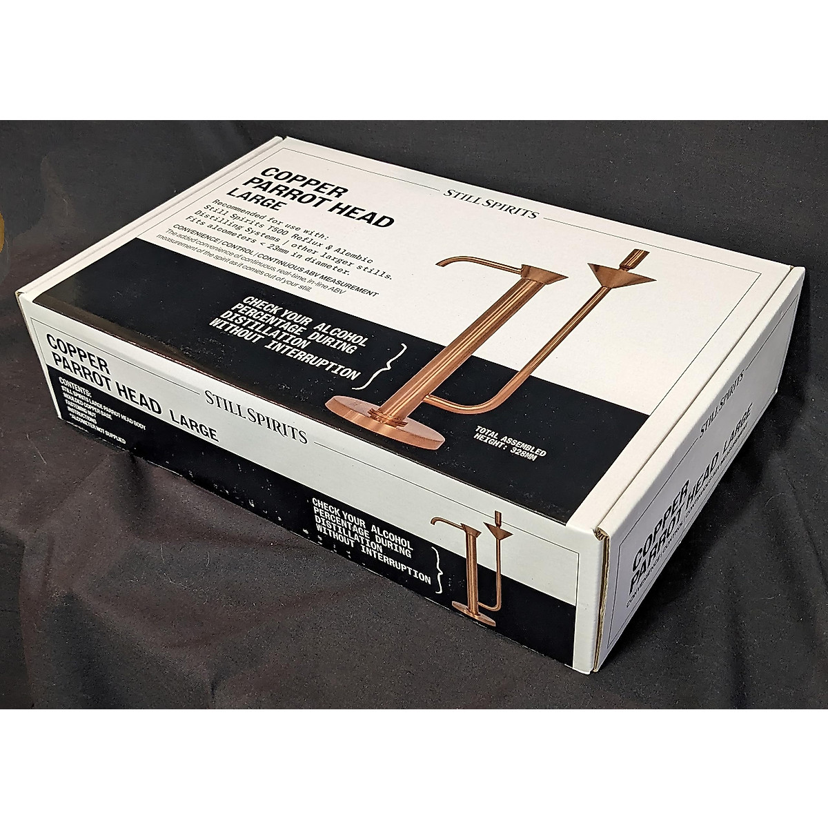 Still Spirits =Large= 13" Distilling Parrot Solid Copper and Silver Solder for use with Proof & Tralle Hydrometer Alcometer