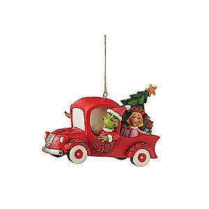 Enesco Jim Shore Dr. Seuss Grinch in Red Truck Ornament