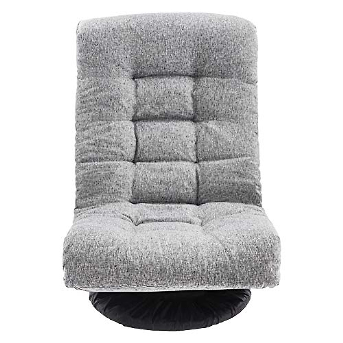 Amazon Basics Swivel Foam Lounge Chair - with Headrest, Adjustable, Grey