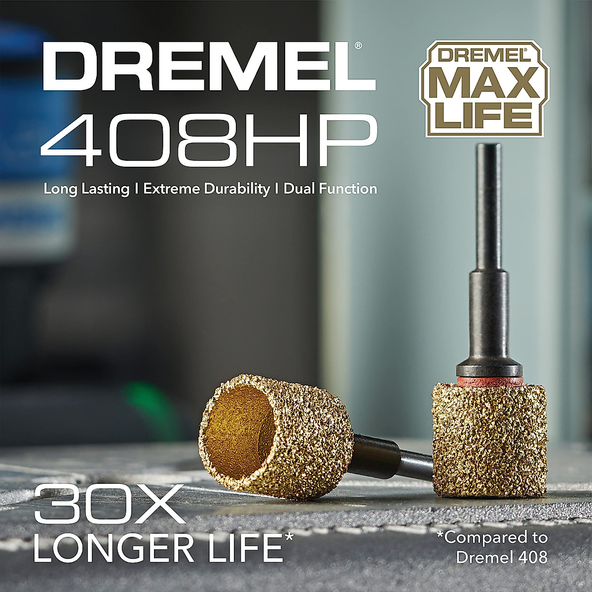 Dremel Max Life 60 Git Carbide Sanding Drum, Rotary Tool Accessory - 408HP