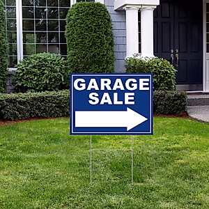 Tatuo 50 Pcs 18x24 Inches Large Blank Yard Signs with H Stakes Corrugated White Plastic Kit Includes 50 Lawn Signs 50 Metal H Stakes 10x16 Inches for Campaign Business Garage Rent