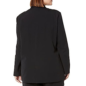 The Drop Women's Ramona Loose Fit Boxy Blazer, Black, XXS