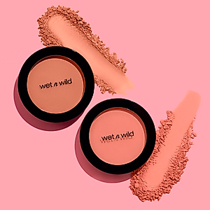 wet n wild Color Icon Blush, Effortless Glow & Seamless Blend infused with Luxuriously Smooth Jojoba Oil, Sheer Finish with a Matte Natural Glow, Cruelty-Free & Vegan - Bed of Roses