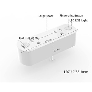Smart Plug Two Socket with Power Energy Monitoring 16A WiFi Outlet Tuya APP Alexa and Google Home Compatible Wireless Remote Control 2.4GHz Wi Fi Timer White