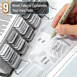 Mr. Pen- Bible Tabs, 75 Tabs, Gray Theme, Laminated Bible Tabs for Women and Men, Bible Tabs for Study Bible, Bible Index Tabs, Bible Book Tabs, Bible Labels Tabs, Mr Pen Bible Tabs