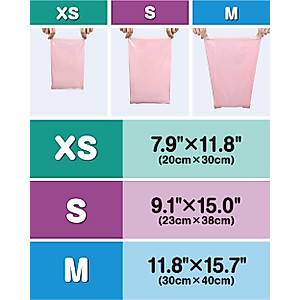 BOS Amazing Odor Sealing Baby Diaper Disposal Bags - Durable and Unscented [Size: M, Color: Pink] (90 count, Pack of 1) (90 Bags)