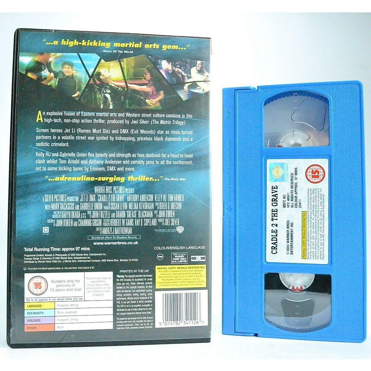 Cradle 2 The Grave: Action/Martial Arts (2003) - Large Box - J.Li/DMX - Pal VHS