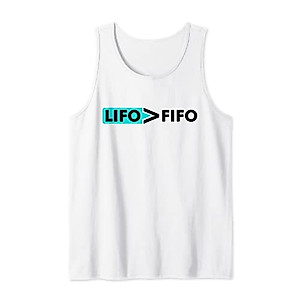 LIFO > FIFO Accountant Controller CPA Bookkeeper Funny Cute Tank Top