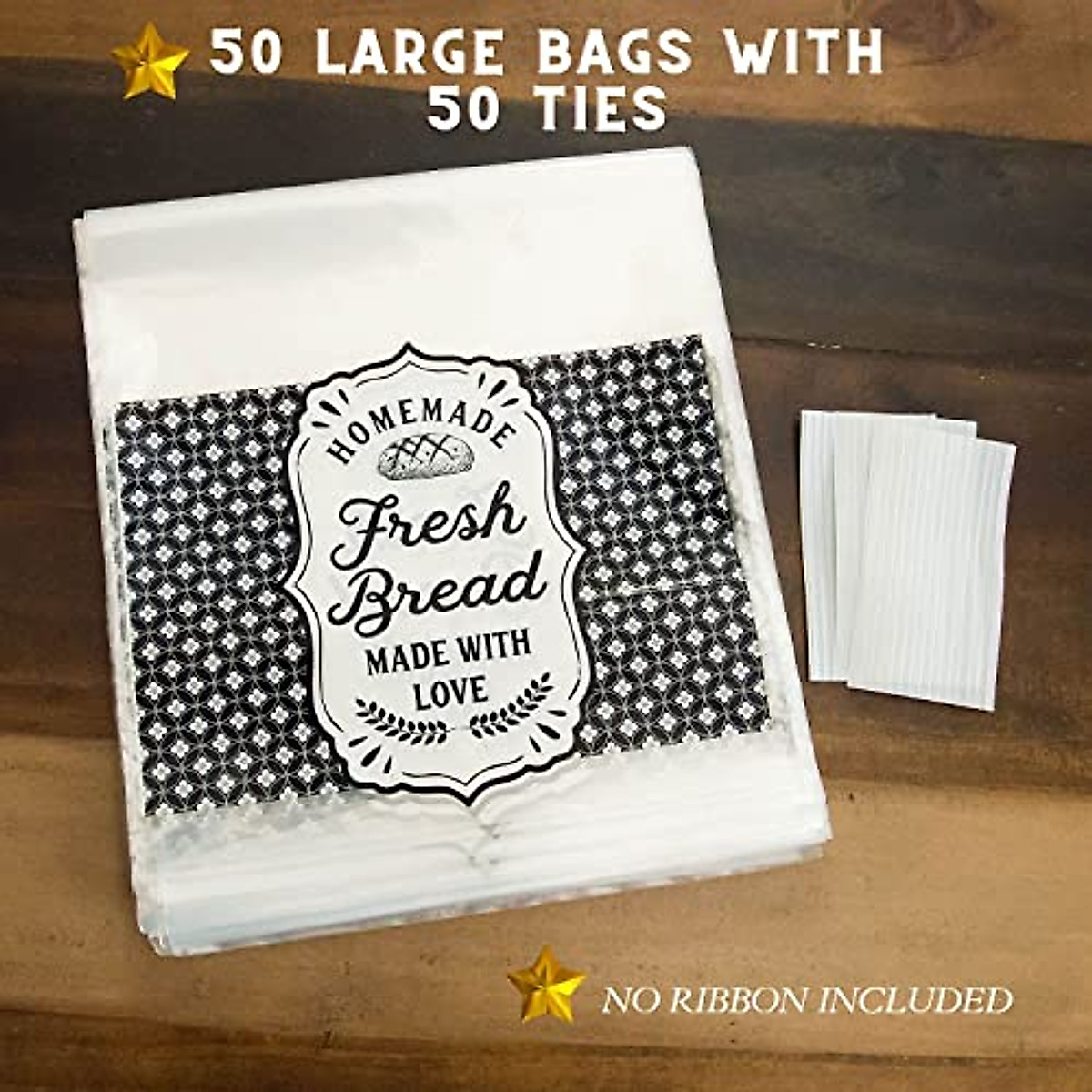 Large Bread Bags for Homemade Bread with Ties Perfect for Christmas Bread Bags Holiday Bread Bags Challah Sourdough Gift Bread Bags