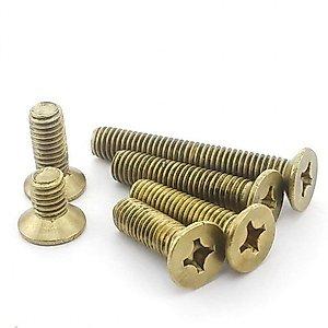 Brass Countersunk Phillips Screws Metric Machine Screws Bolts M2/M2.5/M3/M4/M5/M6