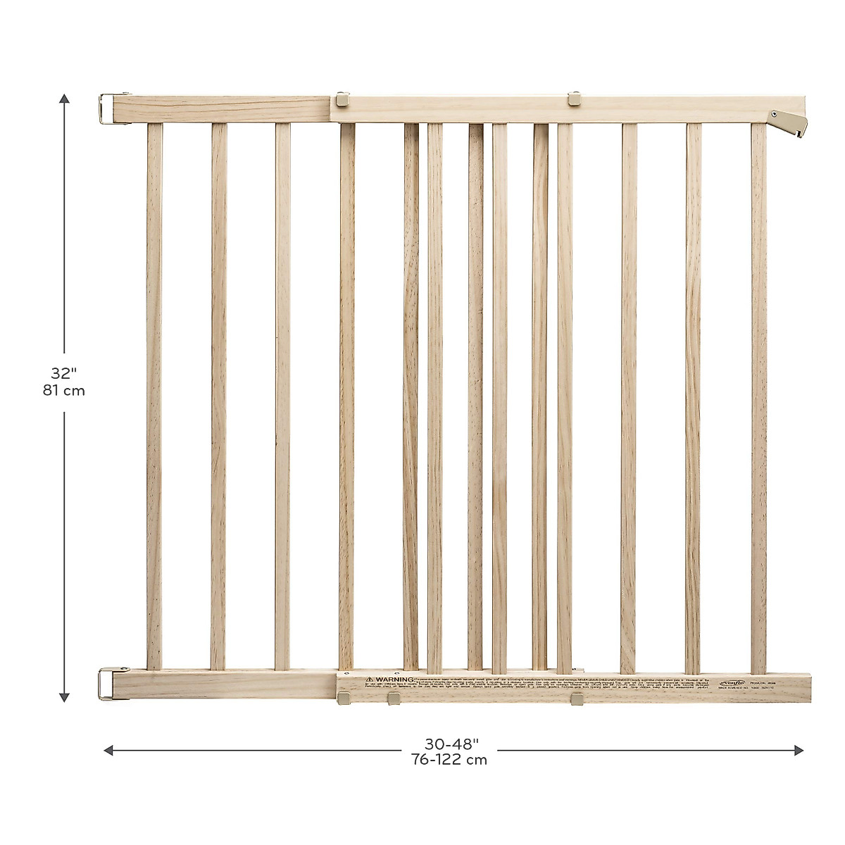 Evenflo, Top of Stairs, Extra Tall Gate, Tan Wood