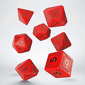 Q-Workshop Runequest Red & Gold Dice Set