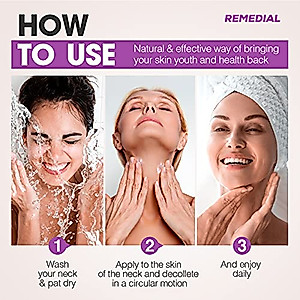 Neck Firming Cream, Anti Aging Facial Moisturizer with Retinol Collagen and Hyaluronic Acid, Day Night Anti Wrinkle Face Cream for Women and Men, Double Chin Reducer, Skin Tightening Lifting Hydrating