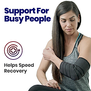 Elastic Knee Compression Sleeve Bandage Wraps | Knee Support Straps for Legs, Thighs, Hamstrings Ankle & Elbow Joints Reduce Swelling | Lymphatic Relief & Elastic Bandage | Women & Men (Small 59 Inch)