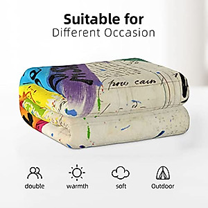 Inspirational Throw Blanket for Women Healing Blanket for Mom Wife Girlfriend Inspiring Butterflies Gets Well Soon Gifts Blanket Care Hope Thoughts Hug Blankets Positive Energy Sympathy Compassion