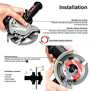 P.I.T. 3Pack 4 1/2 Inch Cut Off Wheel for Wood/Metal/Marble/Plastic-7/8 Inch Arbor Angle Grinder Cutting Disc 4.5 Inch- Tungsten Carbide - 115 mm