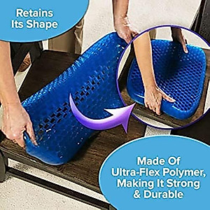 BulbHead Egg Sitter Seat Cushion with Non-Slip Cover, Breathable Honeycomb Design Absorbs Pressure Points