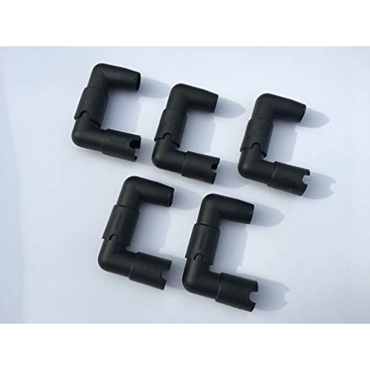 Dutch Bucket/Bato Bucket Siphon Elbows, Hydroponic, Black - 10 Pack