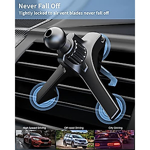 ZOOAUX Universal Air Vent Clip for Wireless Car Charger & Car Mount, Ultra Strong Anti-Shake Vent Grip for Most Car Phone Mount Holders with Joint Ball [Diameter 0.67 in (17mm)]