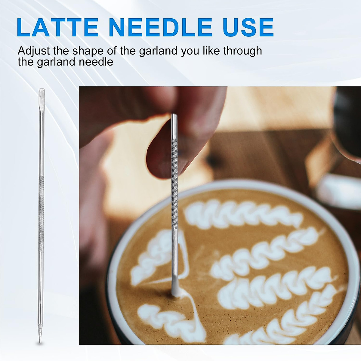 Milk Frothing Pitcher, ENLOY 12 oz Stainless Steel Creamer Frothing Pitcher, Perfect for Espresso Machines, Milk Frothers, Latte Art (350 ml)