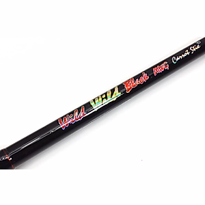 Carrot Stix Casting Fishing Rod Wild Wild Black with Microwave Guides (6'7" Medium)