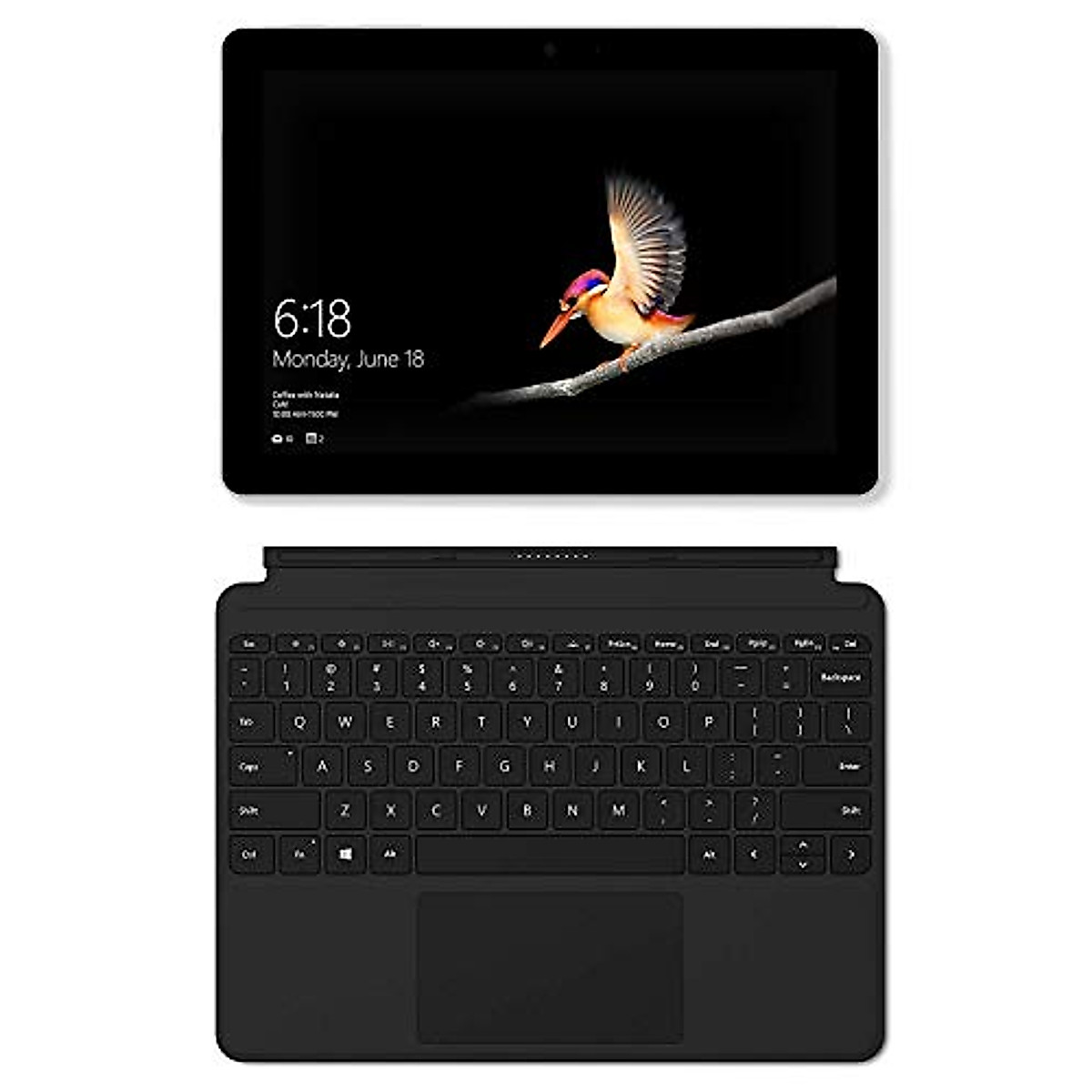 Microsoft Surface Go 10’’ Touchscreen PixelSense (1800x1200) Display (Intel Pentium Gold 4415Y Processor, 4GB RAM, 128GB SSD, Surface Black Type Cover, Windows Ink Active, Windows 10 S Mode)