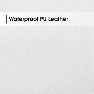 BarberPub Waiting Room Chairs, Heavy Duty Office Guest Reception Bench, Faux Leather Upholstered Lobby Chairs for Salon, Conference Room 7008 (Cream White)