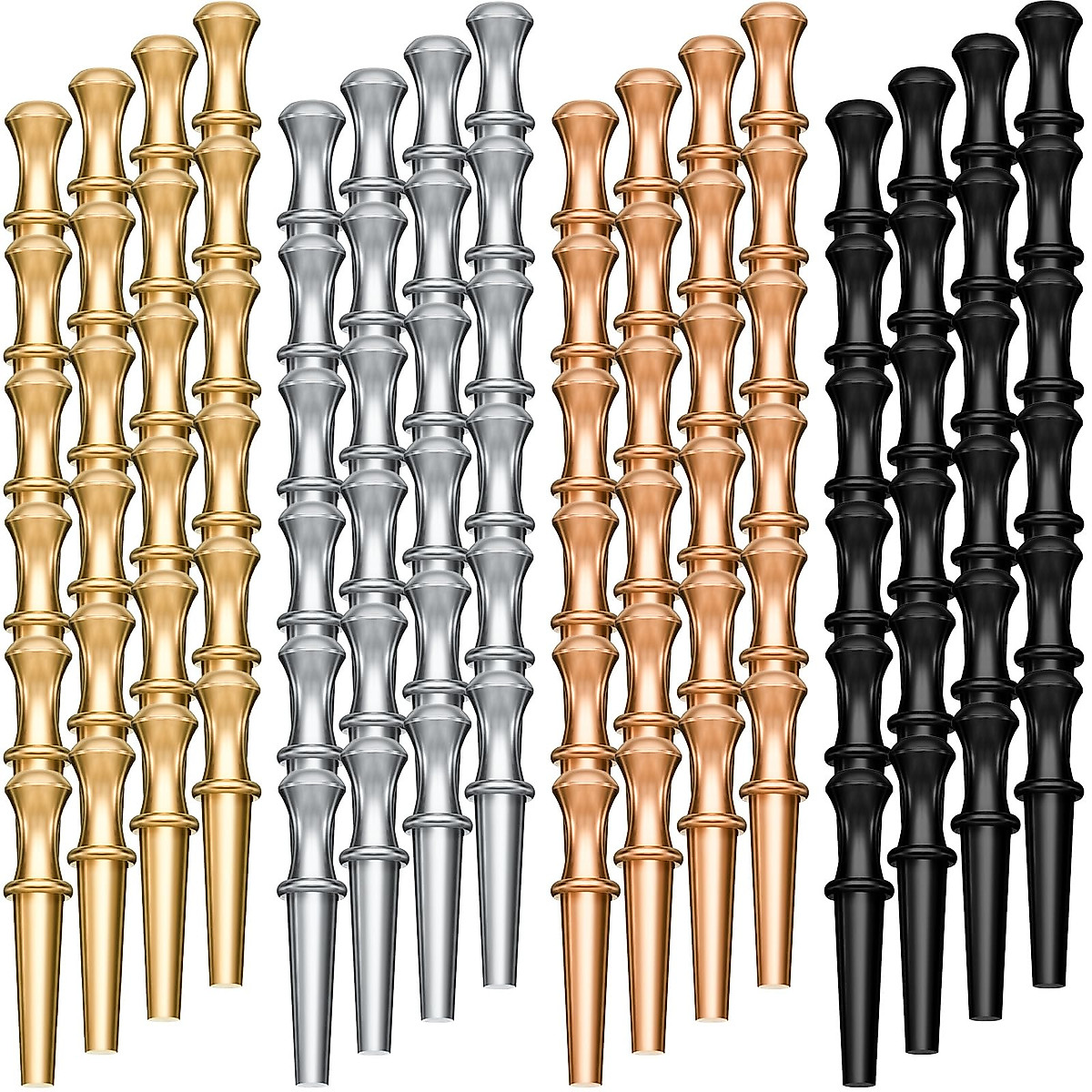 96 Pieces Cribbage Board Pegs Metal Cribbage Pegs Fit 1/8 Holes with Drawstring Storage Pouch Cribbage Accessories for Traditional Peg Board Game