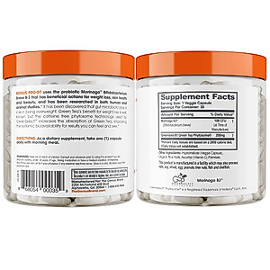 Genius Probiotics for Weight Loss with Green Tea Extract - Fat Burner Supplement & Digestive Health Pills for Bloating Relief for Women & Men - Shelf Stable Probiotic Metabolism Booster - 30 Servings