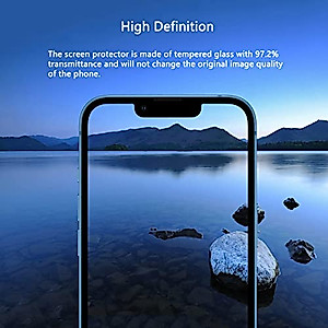JESOHO Anti Blue Light Screen Protector for iPhone 12/iPhone 12 Pro (6.1''), Full Coverage Tempered Glass Film, Eye Protection, Scratch-Resistant, Easy Installation (2 Pack)