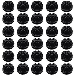 Kyuionty 30Pcs Wire Cube Connectors Plastic Grid Cube Organizer Connector for Modular Closet Storage Organizer & Wire Shelving (Black)