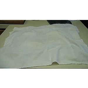 Flour Sack Dish Towels 30 Inches Square 100% Soft, White Cotton Set of Three