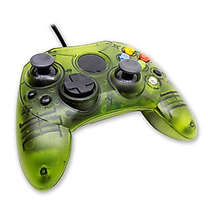 Mekela Classic Wired Controller Gamepad Joysticks for Xbox S Type Console (ClearGreen)