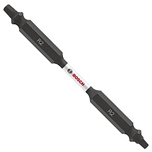 BOSCH ITDESQ23501 1-Piece 3-1/2 In. Square #2 Impact Tough Double-Ended Screwdriving Bit