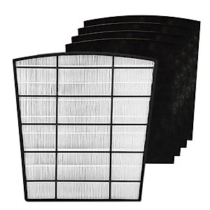 PUREBURG HP800 True HEPA Replacement Filter Set Compatible with Hunter HP800 Air Purifier, Replace Part H-HF800-VP H-PF800,H13 Activated Carbon Pre-Filter