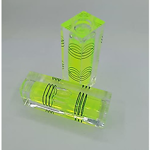 High Precision Bubble Spirit Levels Small Bullseye Level Long Square Mini Level for Wall Frames Hanging RV Tripod etc Measurement Leveling Tool 2 pcs(non-magnetic)