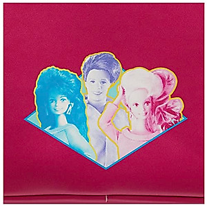 Loungefly Barbie Totally Hair 30th Anniversary Womens Double Strap Shoulder Bag Purse