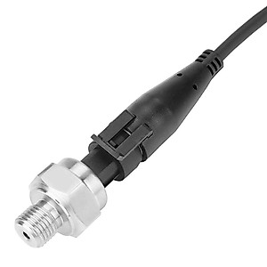 G1/4" Pressure Transducer Sensor Input 5V Output 0.5-4.5V / 0-5V Accuracy Analog Sensor Output for Water Gas Oil(0-150PSI)