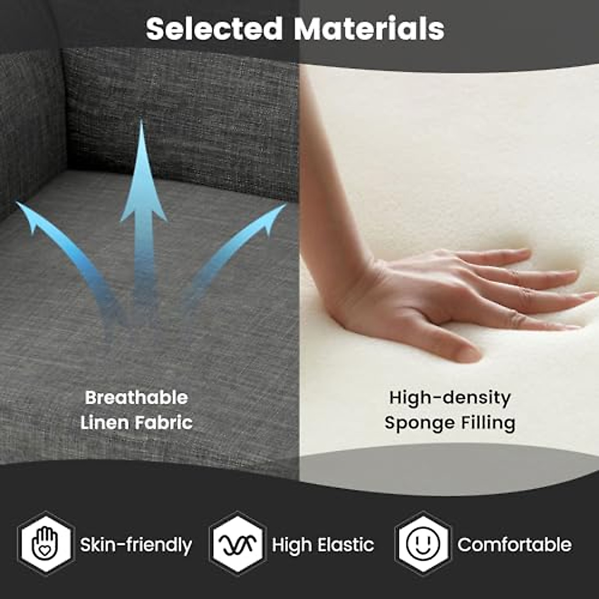 Giantex Office Waiting Room Chairs, Set of 2 Fabric Executive Guest Chair, Upholstered Reception Chair with Padded Arms, Backrest, Wood Legs, Guest Chairs for Meeting Room, Dining Room